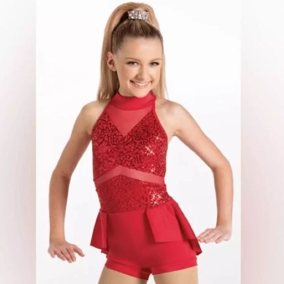 Weissman | Other | Weissman I Want Candy 1974red Sequins Dance Costume ...